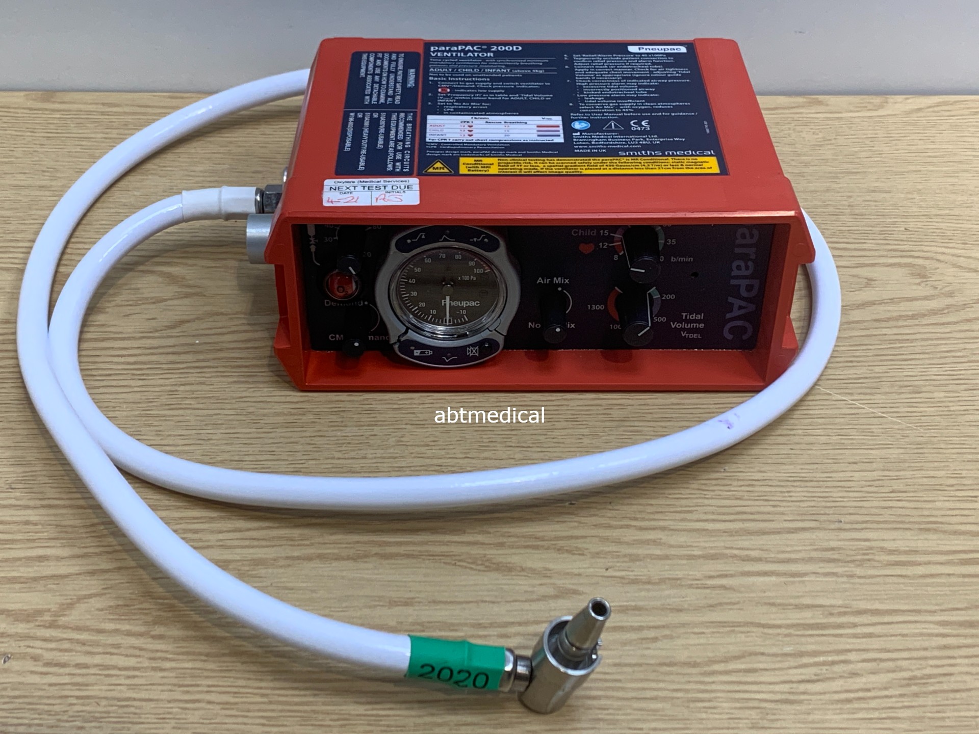 Pneupac Smith paraPac 200D MRI Compatible Ventilator – Welcome to