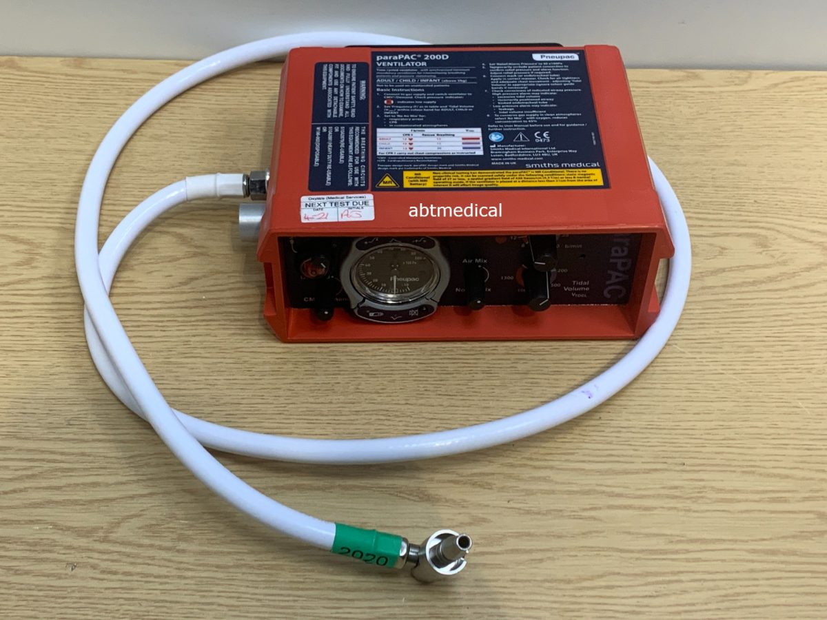 Pneupac Smith paraPac 200D MRI Compatible Ventilator – Welcome to