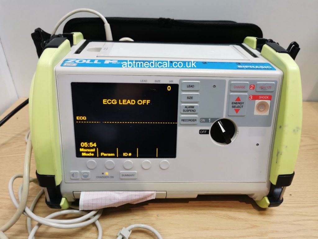 Zoll M Series Patient Monitor Ambulance + battery ecg lead and therapy ...