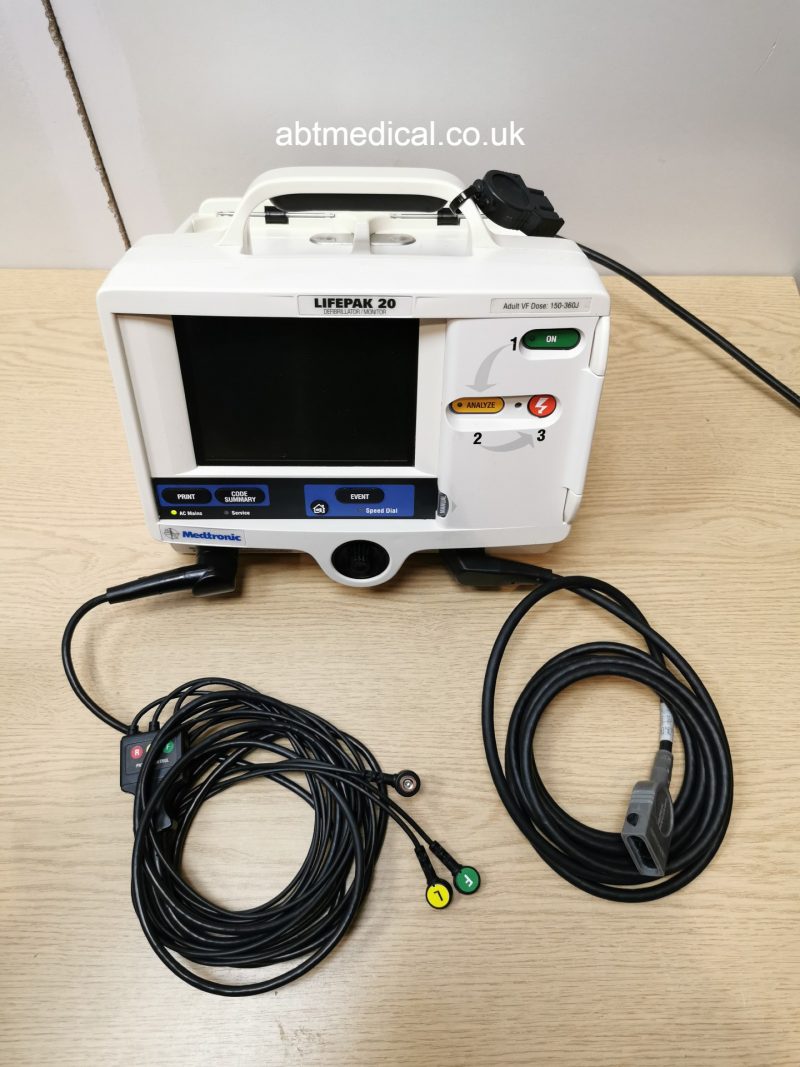 Medtronic Physio Control Lifepak 20 AED ECG monitor with printer and ...