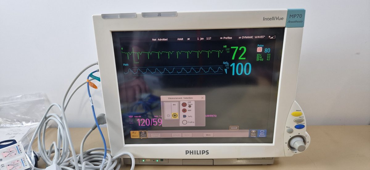 Philips IntelliVue MP70 Anesthesia Patient Monitor with Covidien Bis ...