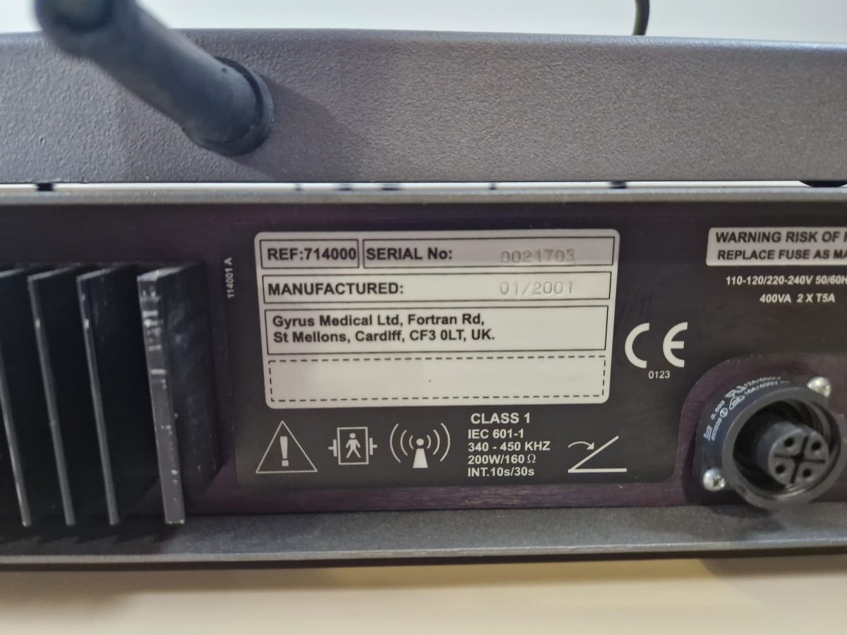 Gyrus 714000 electrosurgical radiofrequency – RF electrosurgical ...