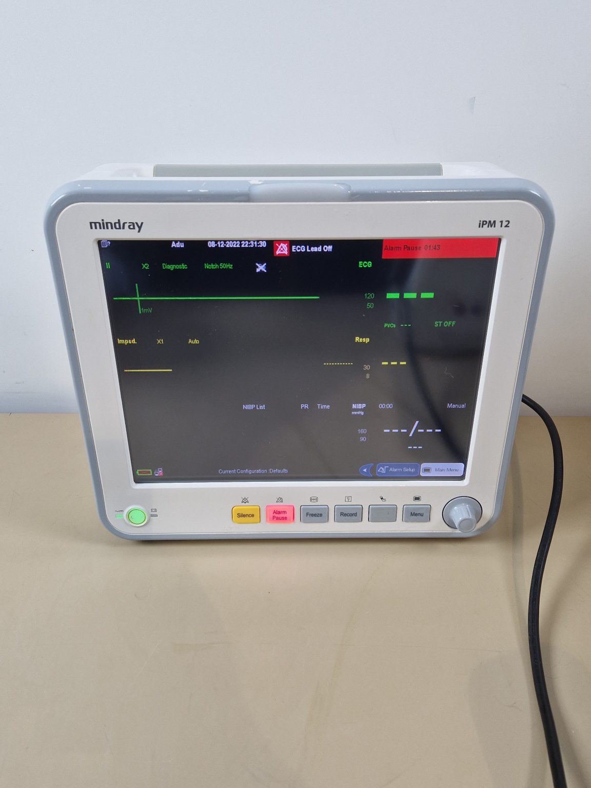 Mindray ipm12 touchscreen patient monitor ECG NIBP T1 T2 – Welcome to