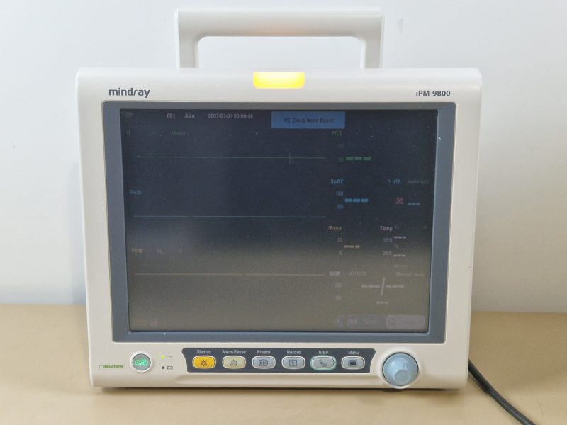 Mindray ipm9800 patient monitor ECG SpO2 NIBP T1 T2 IBP1 printer ...