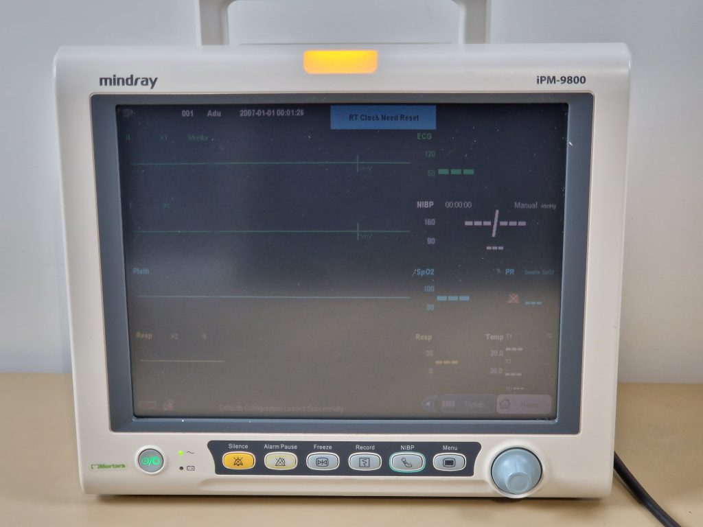 Mindray ipm9800 patient monitor ECG SpO2 NIBP T1 T2 IBP1 printer ...