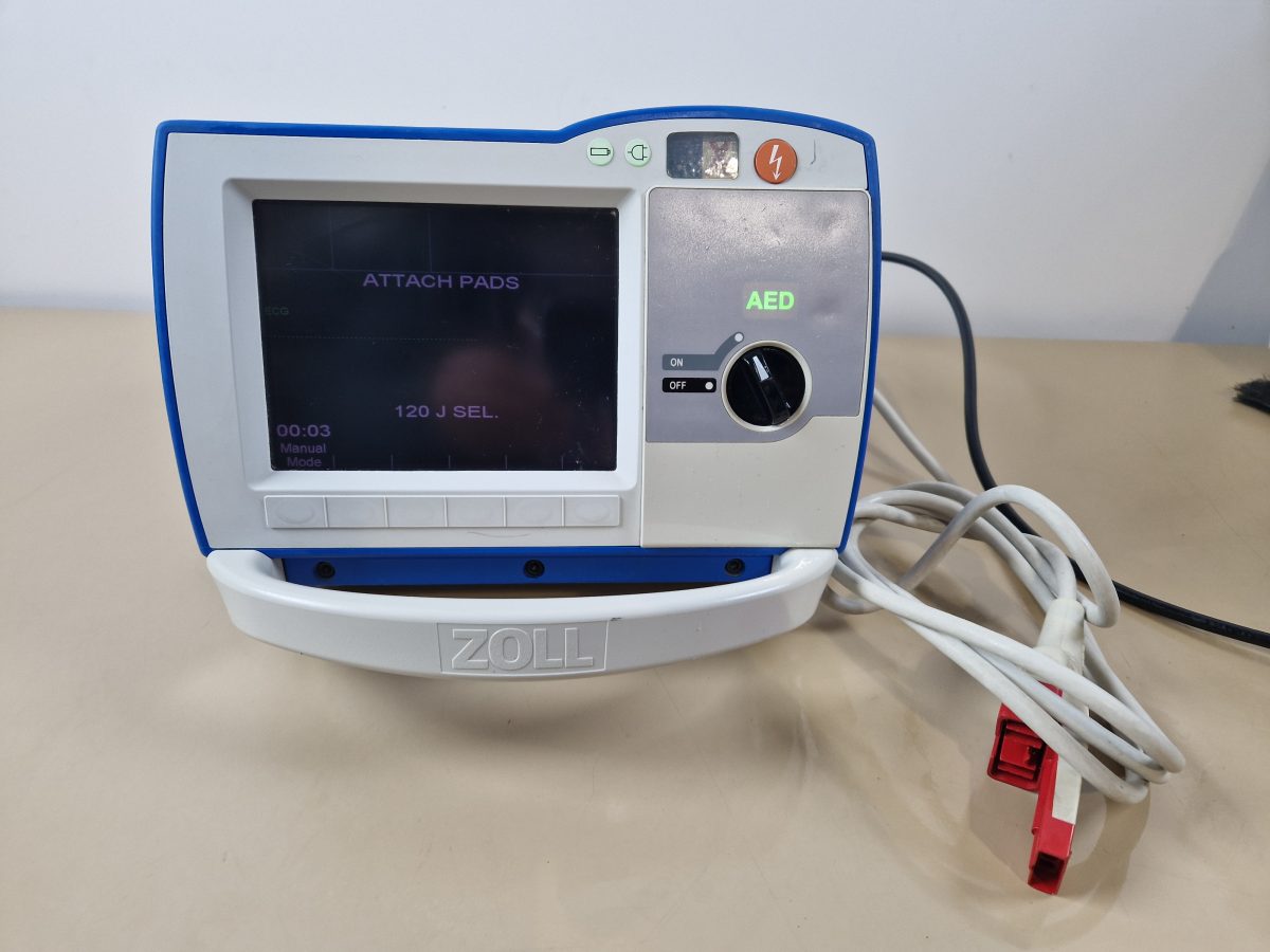 Zoll R Series BLS monitor with 3 leads ECG cable printer and therapy ...