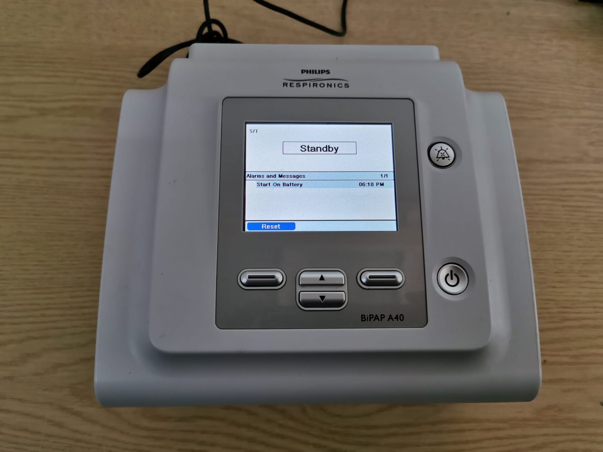 BIPAP Philips Respironics BIBPAP A40 Ventilator with power adapter Bi ...